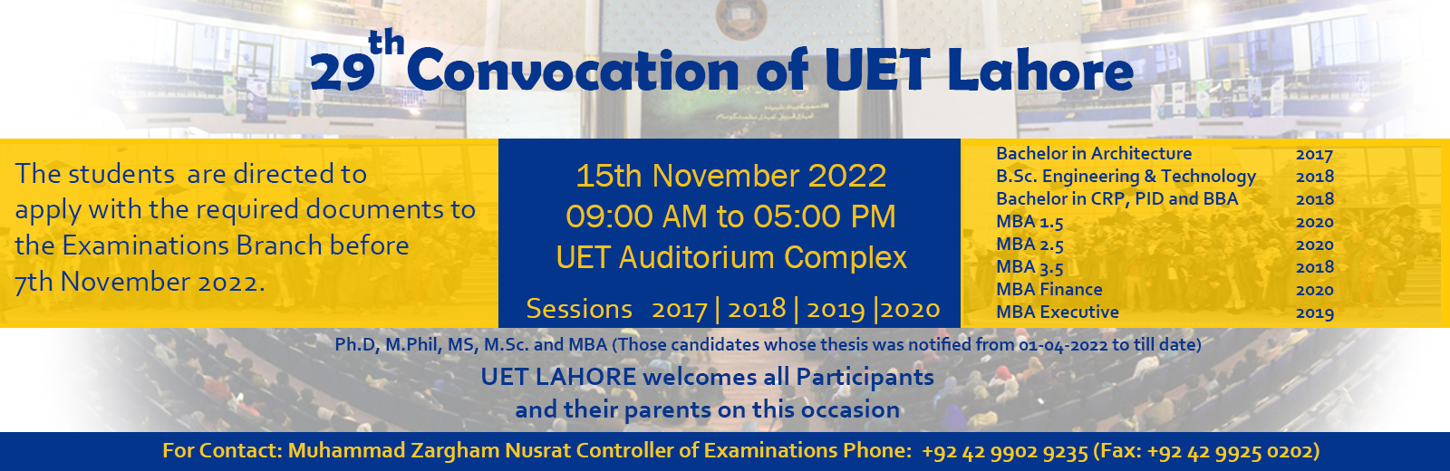 UET Lahore New Campus – Advancing